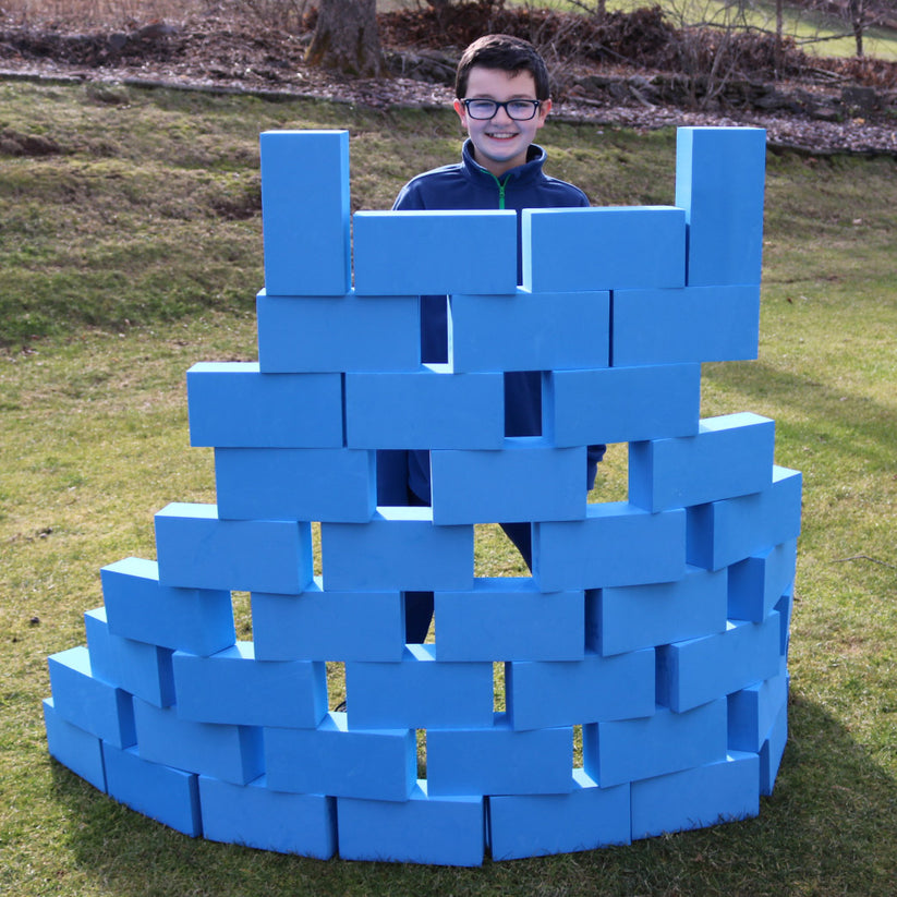 Blue Brick Blocks | 45‑Piece Foam Building Block Set for Creative Play ...