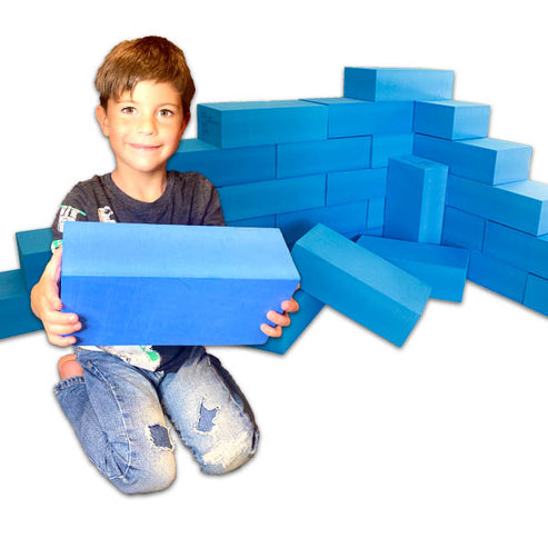 Blue Brick Blocks | 45‑Piece Foam Building Block Set for Creative Play ...